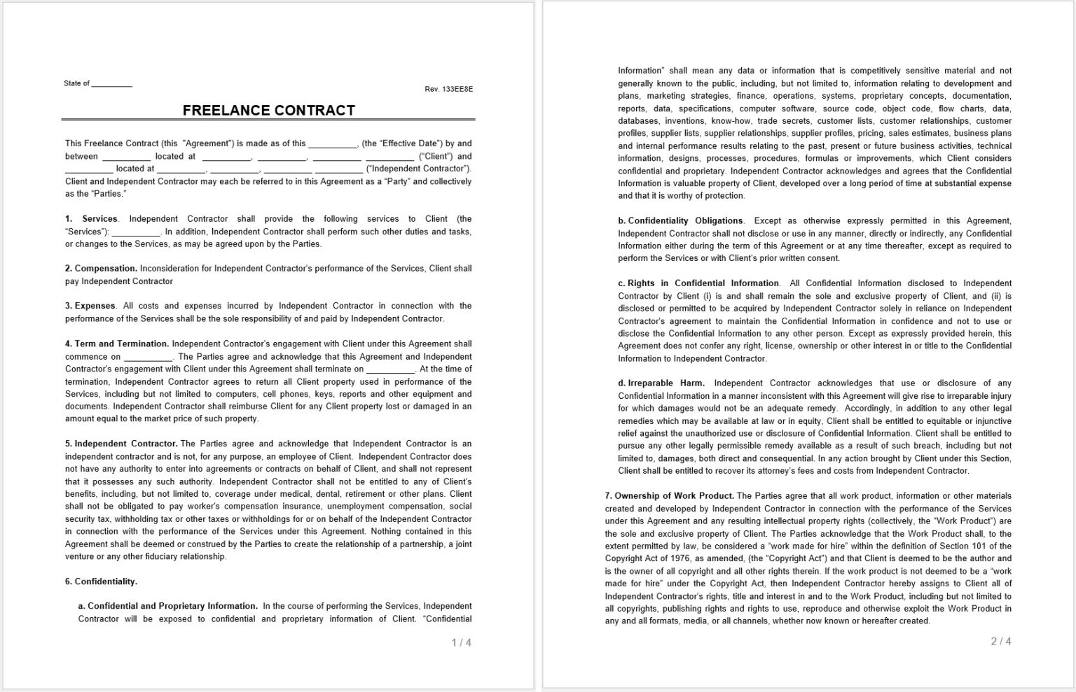 Freelance Sample Contract - CopyEditing.com